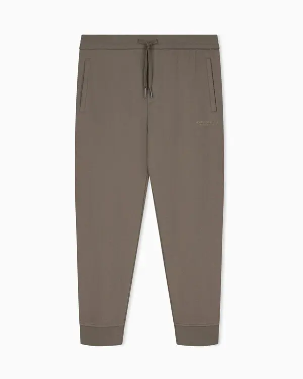 Armani Exchange Regular Fit Cotton French Terry Sweatpants - Brown