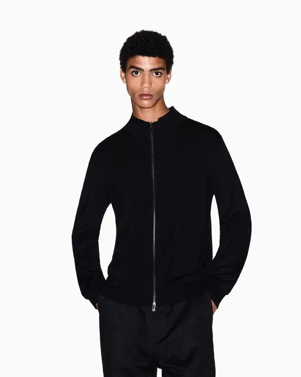 Armani Exchange Zip-up Cardigan