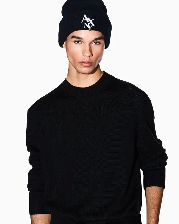 Armani Exchange Wool And Cotton Crew Neck Sweater