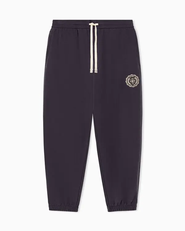 Armani Exchange Regular Fit Trousers Cotton French Terry - Brown
