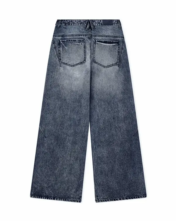 Armani Exchange Oversized Fit 5-pocket Pants In Rigid Cotton Denim