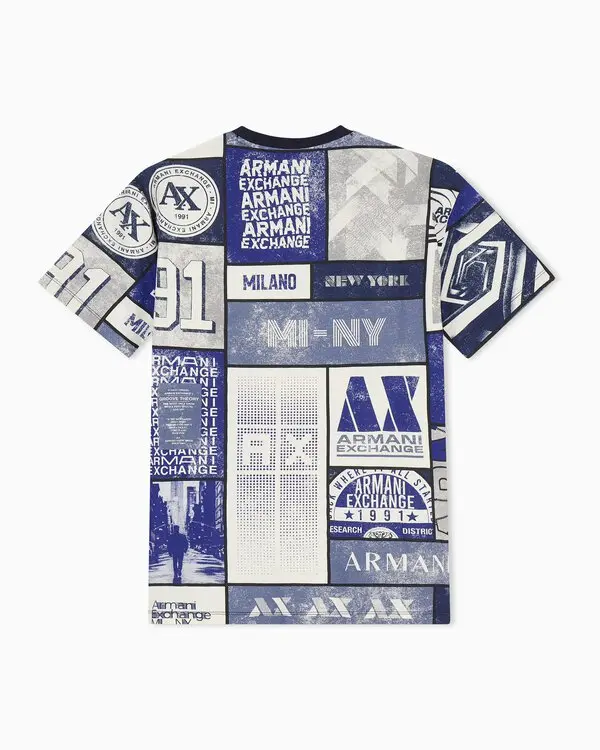 Armani Exchange Regular T-shirt In Cotton Jersey