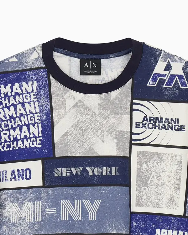 Armani Exchange Regular T-shirt In Cotton Jersey