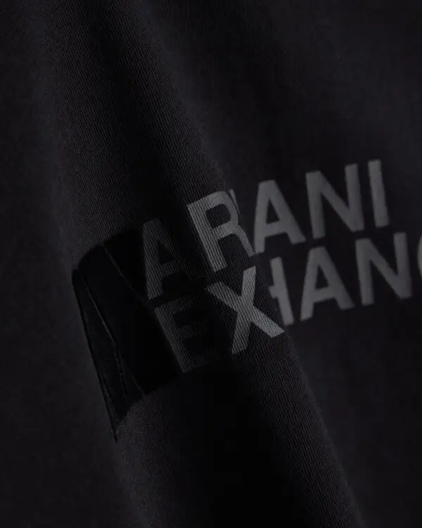 Armani Exchange T-shirt Slim-fit In Cotton Jersey - Black