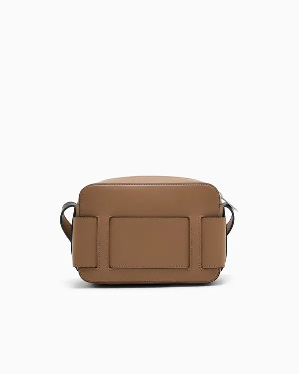 Armani Exchange Monogram Camera Case Bag - Brown