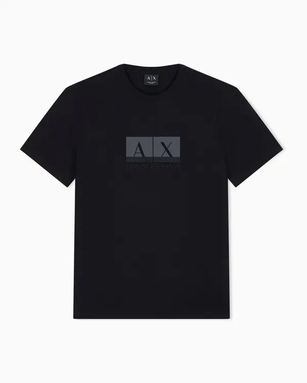 Armani Exchange Slim Fit T-shirt In Cotton Jersey - Black