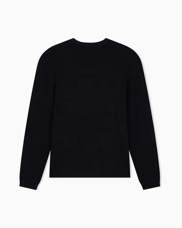 Armani Exchange Pullover In A Viscose Blend - Black
