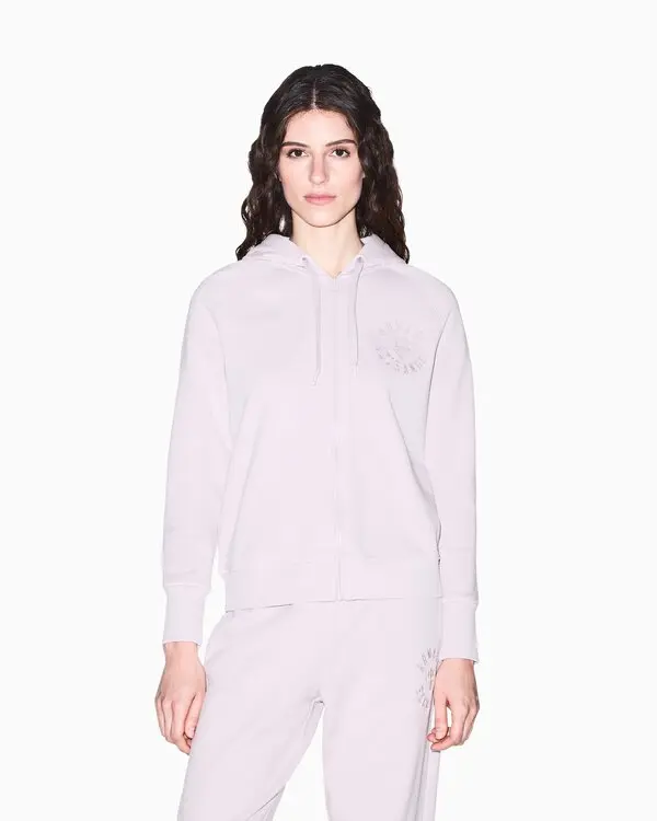 Armani Exchange Regular Fit Cotton French Terry Zip-up Sweatshirt