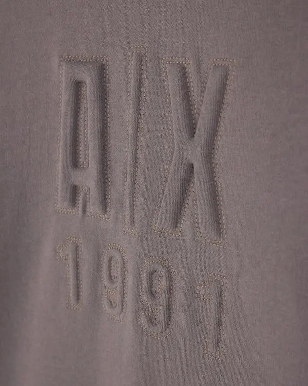 Armani Exchange Sweatshirt In Cotton French Terry - Brown