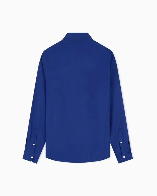 Armani Exchange Oversized Shirt In Eco-viscose Twill