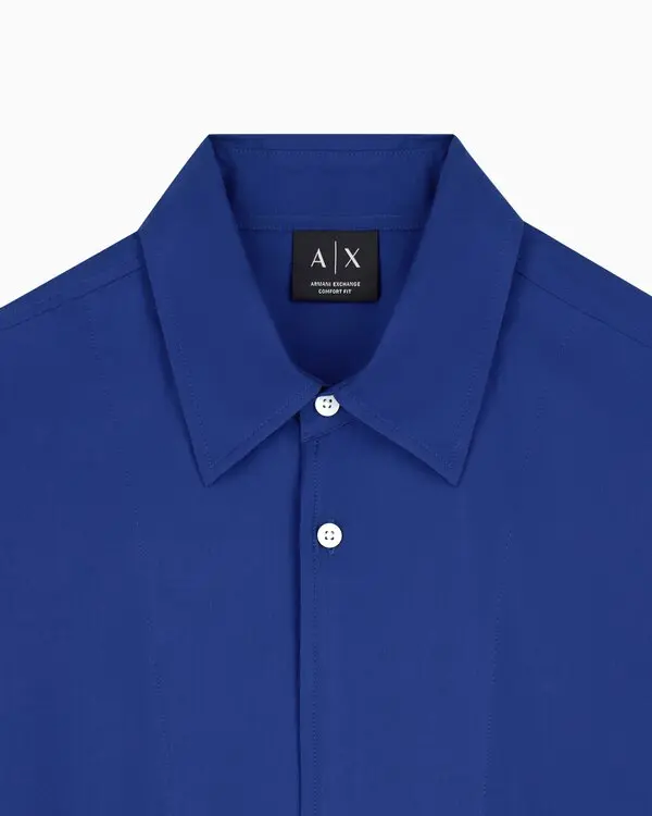 Armani Exchange Oversized Shirt In Eco-viscose Twill