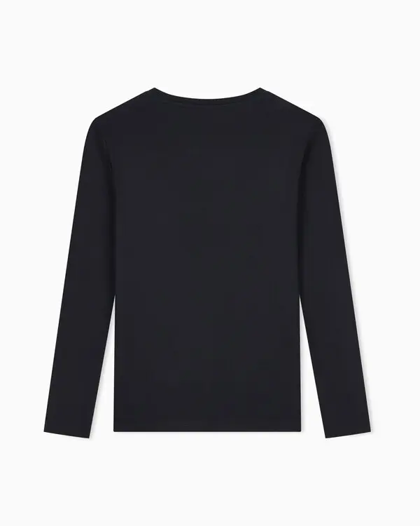 Armani Exchange Regular T-shirt In Organic Cotton Jersey - Black
