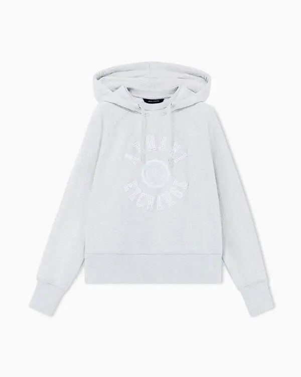 Armani Exchange Sweatshirt In Cotton French Terry - Grey