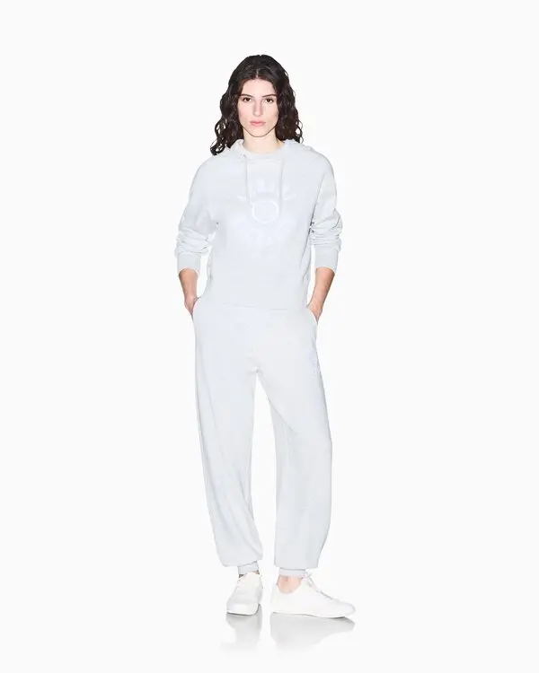 Armani Exchange Embroidered Cotton French Terry Hoodie
