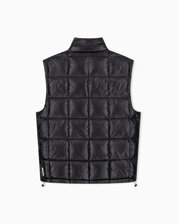 Armani Exchange Down Jacket Nylon With Down Feather Padding - Black