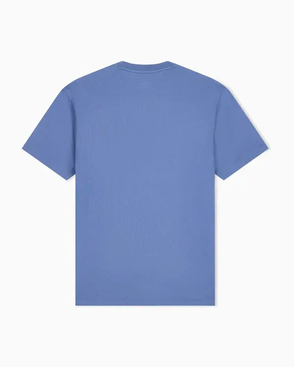 Armani Exchange Regular T-shirt In Cotton Jersey - Light Blue