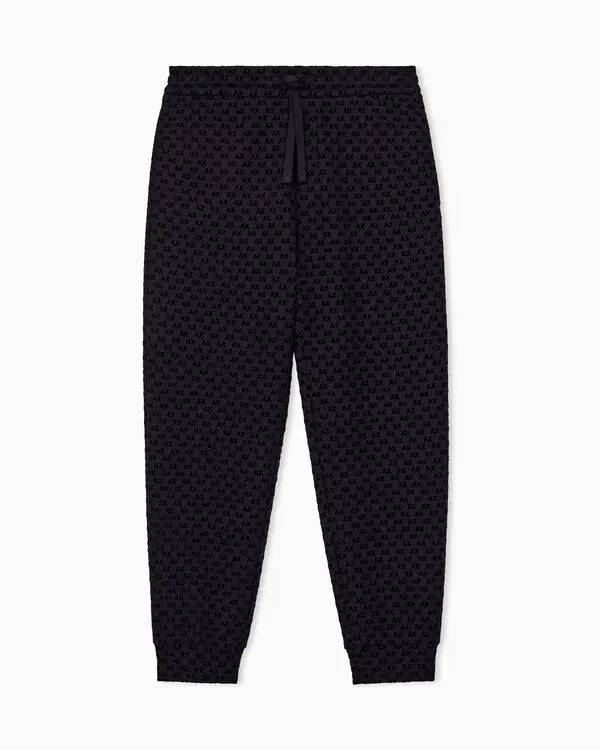 Armani Exchange Regular Fit Jersey Pants With Bonded Stretch