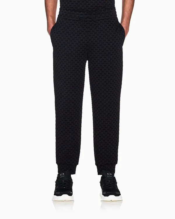 Armani Exchange Regular Fit Jersey Pants With Bonded Stretch