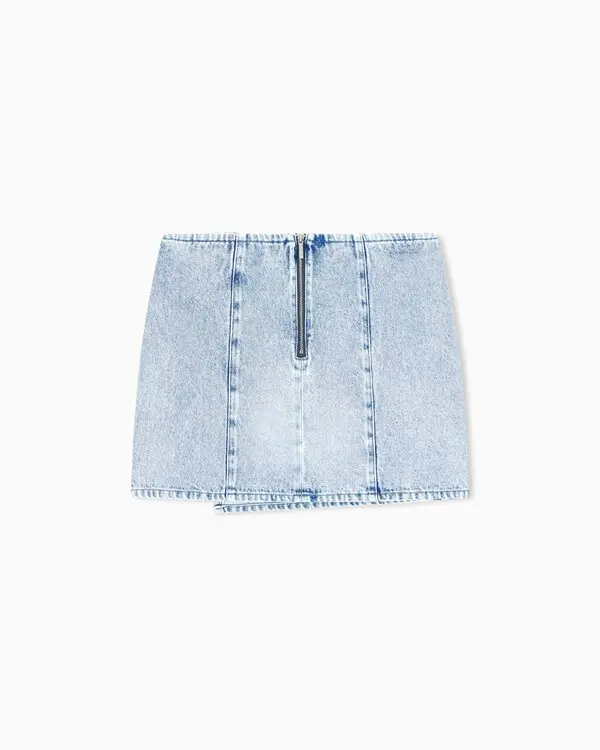 Armani Exchange Skirt Slim-fit In Rigid Cotton Denim