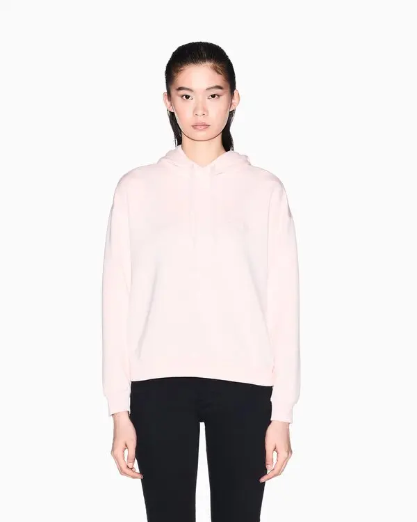 Armani Exchange Scuba Hoodie With Lettering Logo