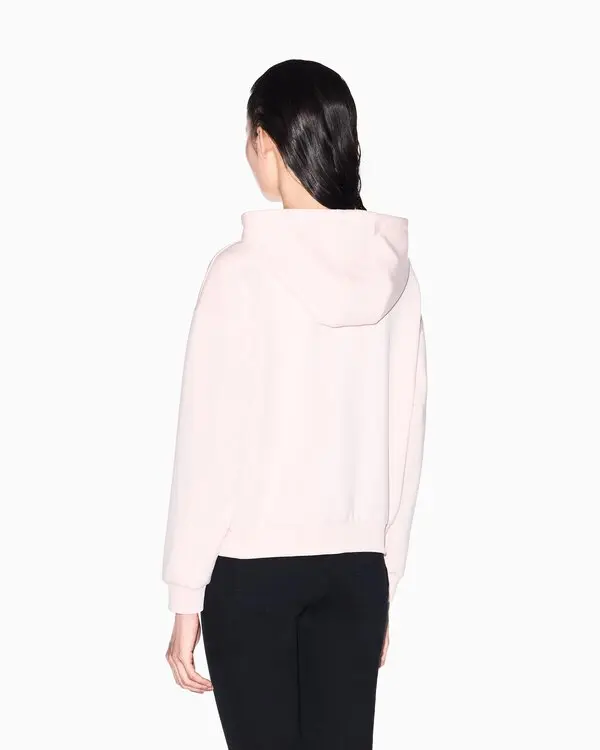 Armani Exchange Scuba Hoodie With Lettering Logo