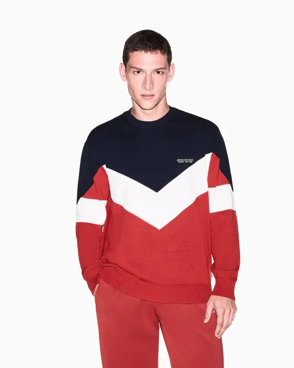 Armani Exchange Regular Fit Pullover In Cotton