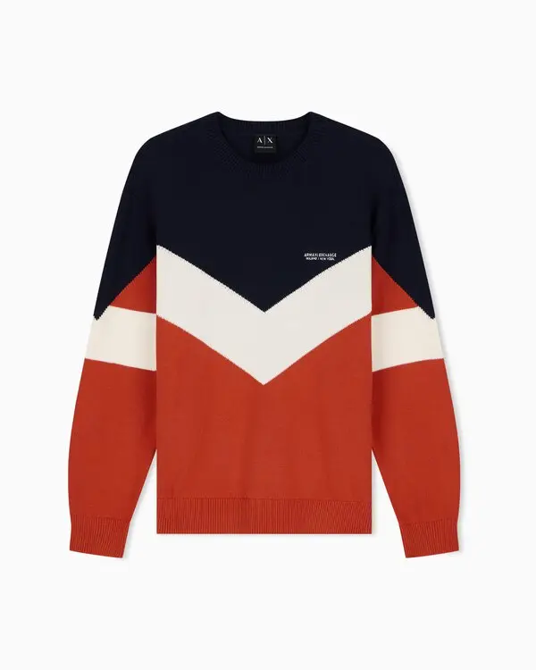 Armani Exchange Regular Fit Cotton Pullover - Patterned