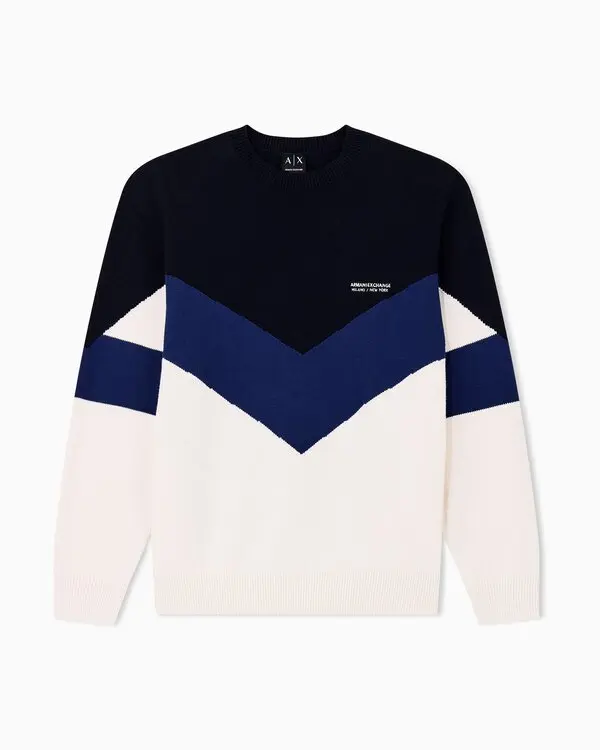 Armani Exchange Regular Fit Cotton Pullover - Patterned