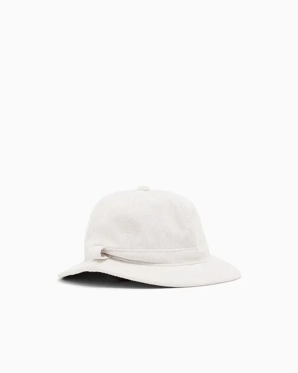 Armani Exchange Bucket Hat In Corduroy