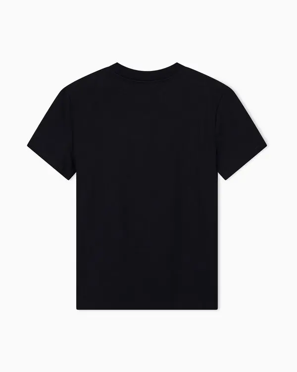 Armani Exchange Regular T-shirt In Organic Cotton Heavy Jersey - Black