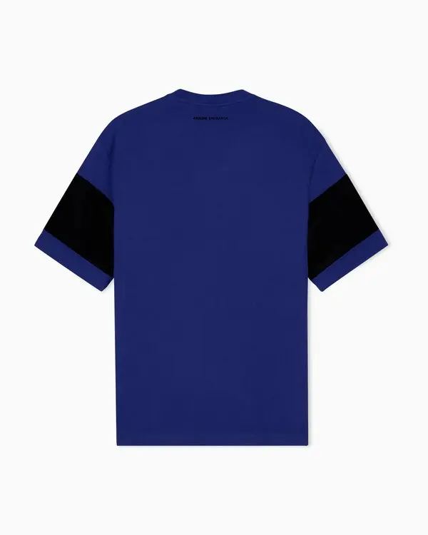 Armani Exchange Regular T-shirt Cotton Jersey - Blue