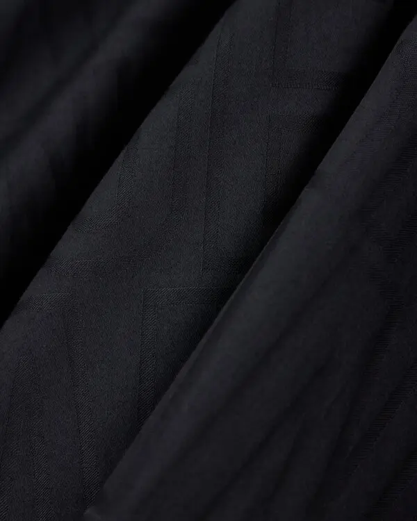 Armani Exchange Regular Fit Shirt In Cotton Jacquard - Black
