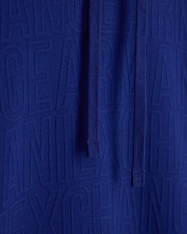 Armani Exchange Sweatshirt In Stretch Jacquard Jersey - Blue