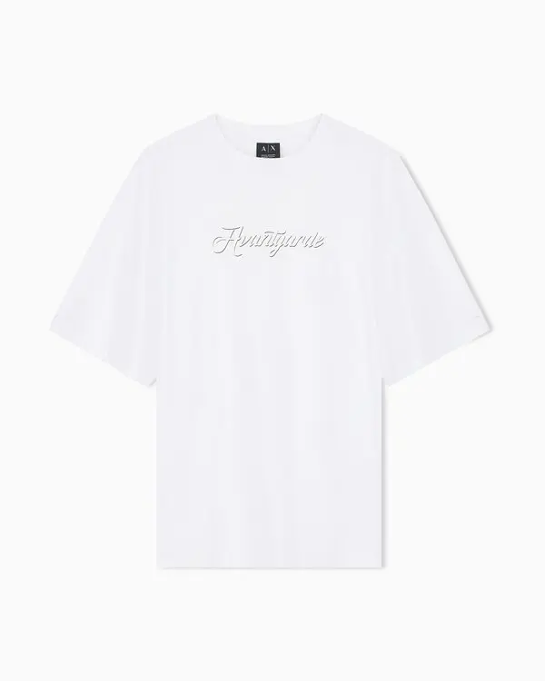 Armani Exchange Oversized Cotton Jersey T-shirt - White