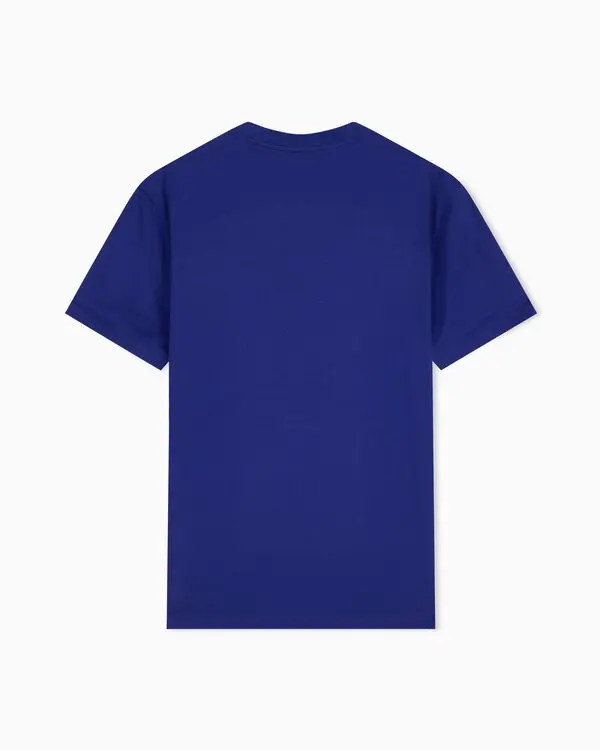 Armani Exchange Regular T-shirt In Cotton Jersey - Blue