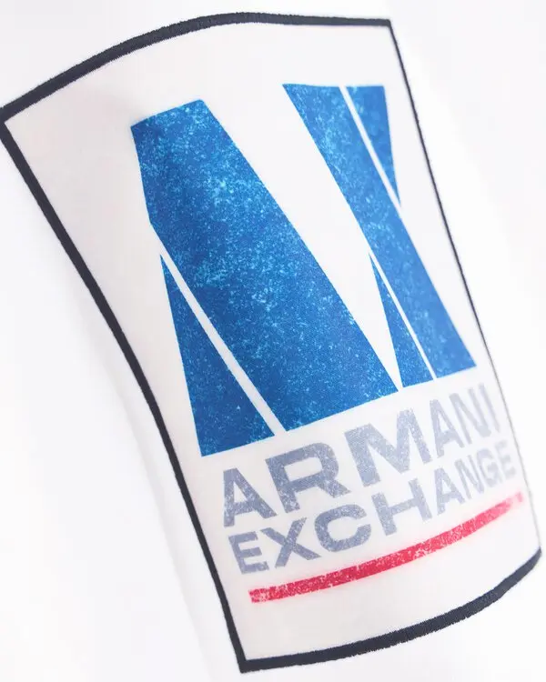 Armani Exchange Regular T-shirt In Cotton Jersey - Red