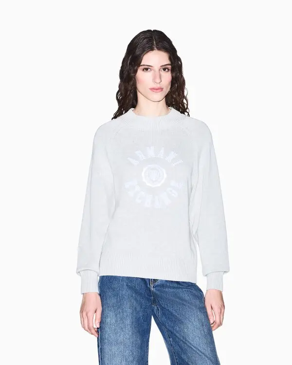 Armani Exchange Pullover In Knitted Cotton