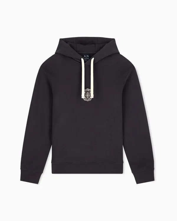 Armani Exchange Sweatshirt In Cotton French Terry - Brown