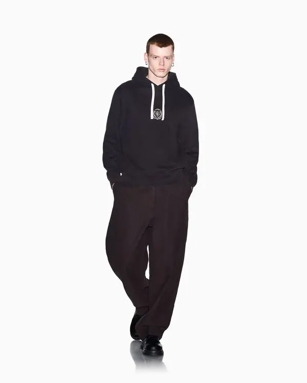 Armani Exchange Sweatshirt In Cotton French Terry - Brown