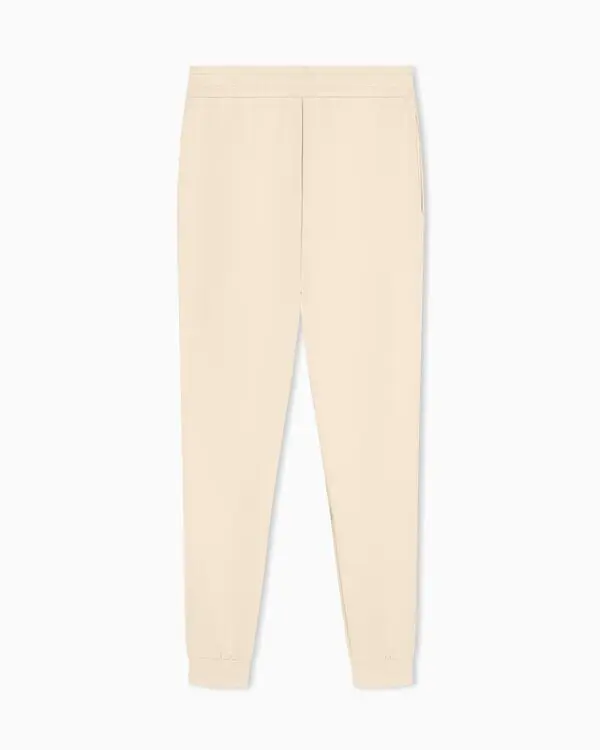 Armani Exchange Regular Fit Trousers Stretch Viscose Scuba - Beige