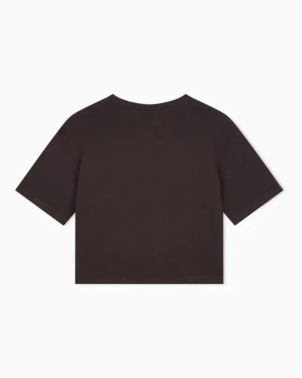 Armani Exchange Regular T-shirt In Cotton Jersey - Brown