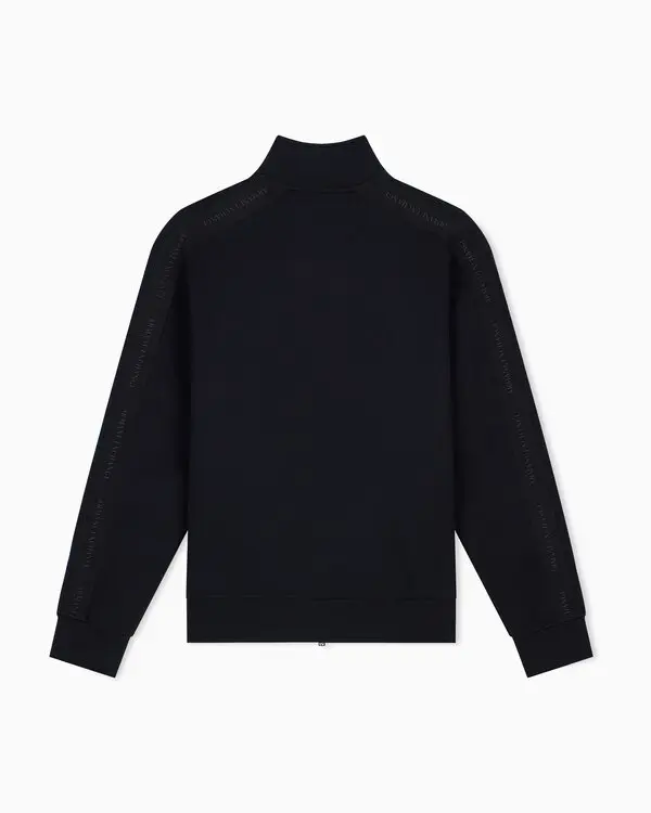 Armani Exchange Sweatshirt In Bonded Stretch Cotton Blend