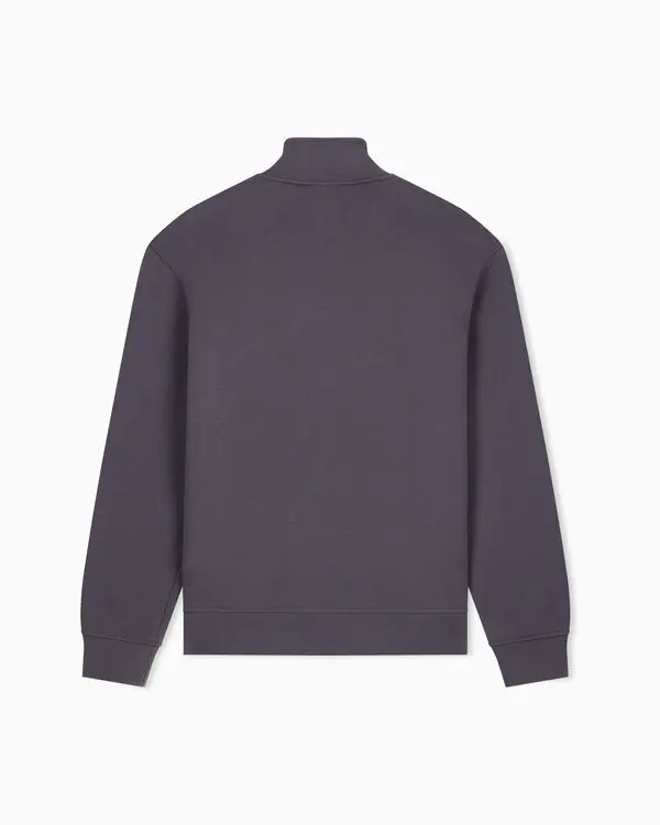 Armani Exchange Sweatshirt In Bonded Stretch Cotton
