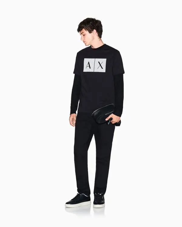 Armani Exchange Slim Fit T-shirt Essential Cotton Jersey - Black