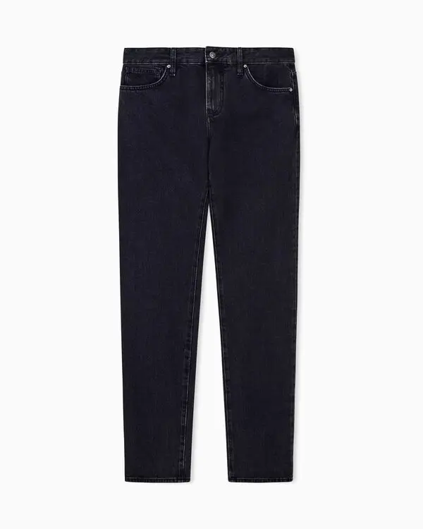 Armani Exchange Slim Fit 5 Pockets Pant In Denim Stretch Washed