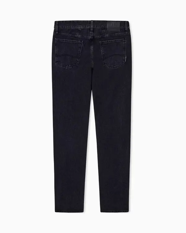 Armani Exchange Slim Fit 5 Pockets Pant In Denim Stretch Washed