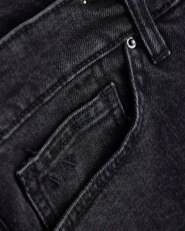 Armani Exchange Slim Fit 5 Pockets Pant In Denim Stretch Washed