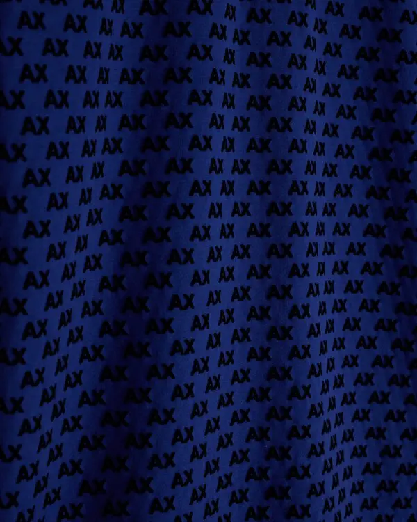 Armani Exchange Regular Fit Polo Shirt In Cotton Jersey - Blue