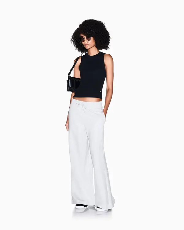 Armani Exchange Relaxed Fit Cotton French Terry Trousers