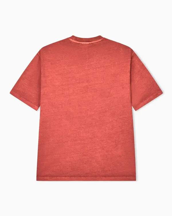 Armani Exchange Regular T-shirt Garment-dyed Cotton Jersey